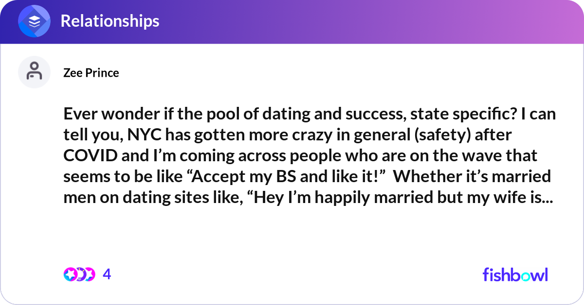 Ever wonder if the pool of dating and success, sta... | Fishbowl