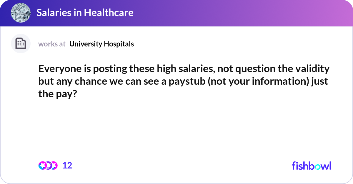 Everyone is posting these high salaries, not quest... | Fishbowl