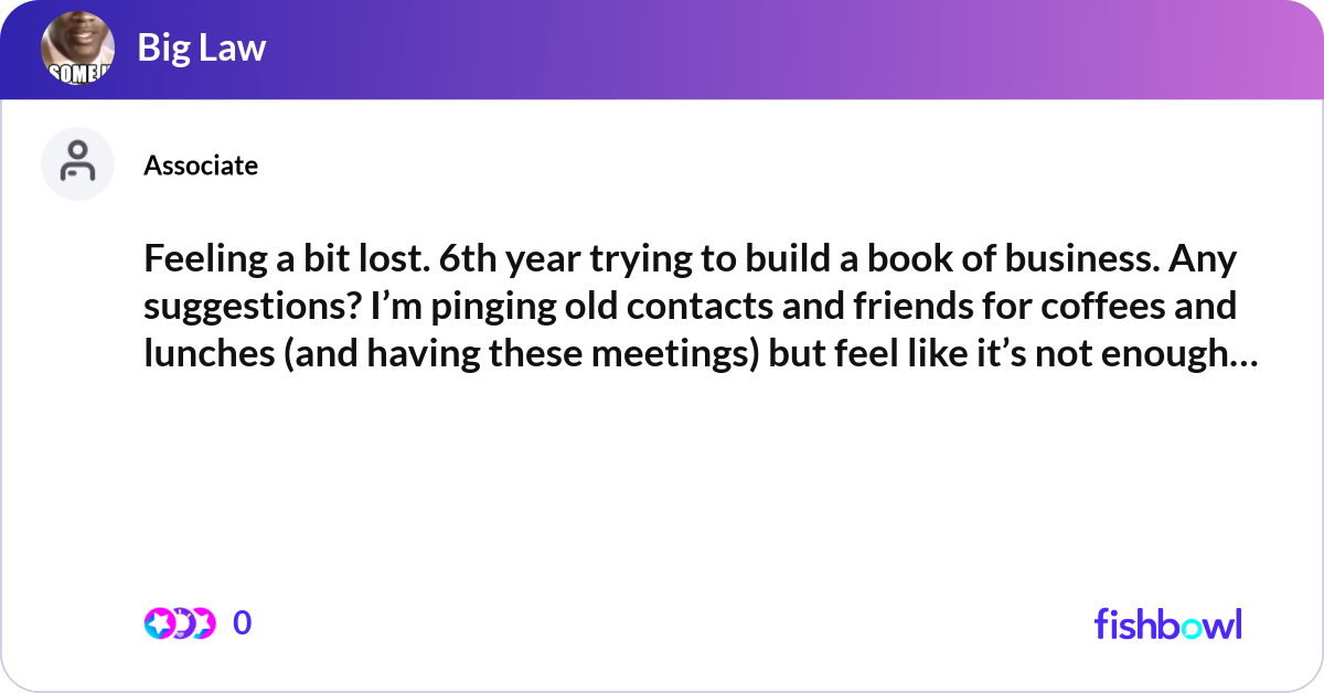 Feeling a bit lost. 6th year trying to build a boo... | Fishbowl