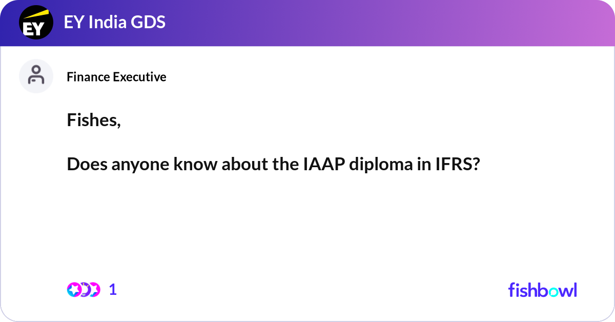 Fishes, Does anyone know about the IAAP diploma i... | Fishbowl