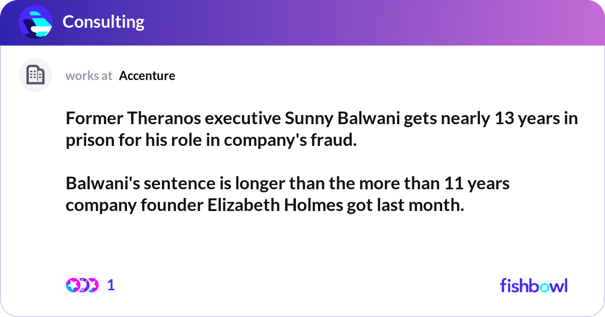 Former Theranos executive Sunny Balwani gets nearl... | Fishbowl