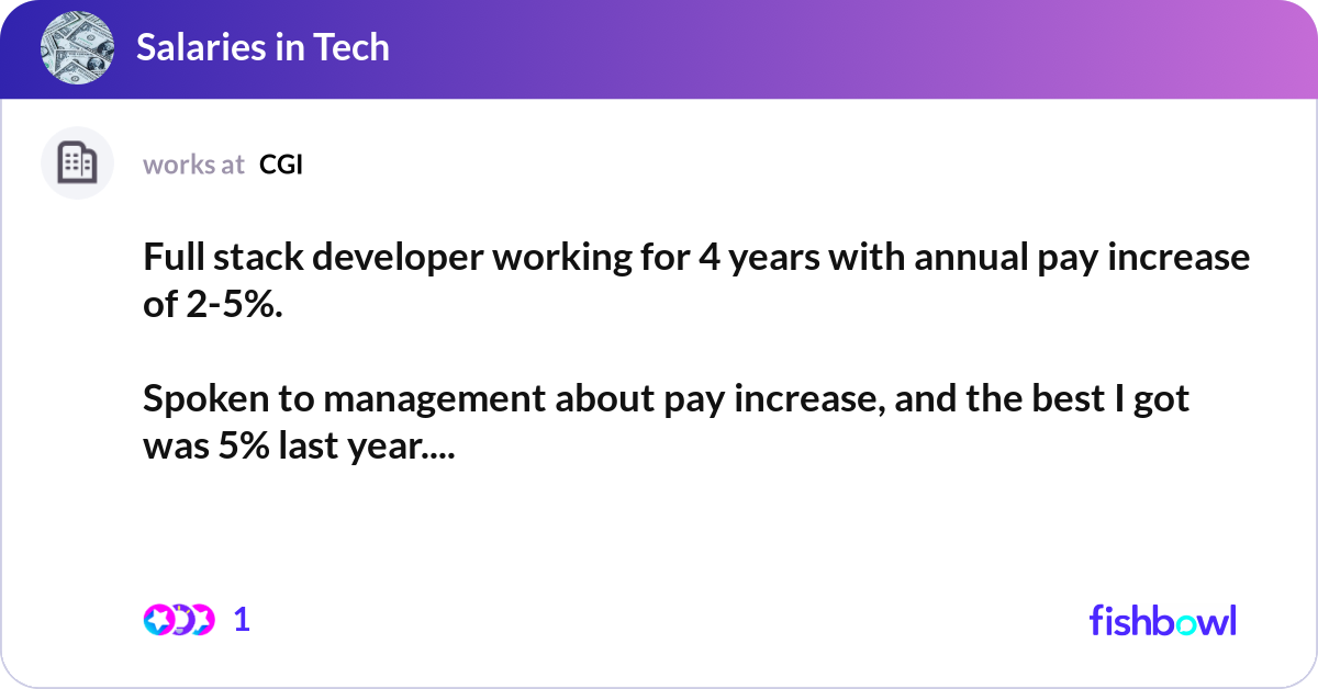 Full stack developer working for 4 years with annu... | Fishbowl