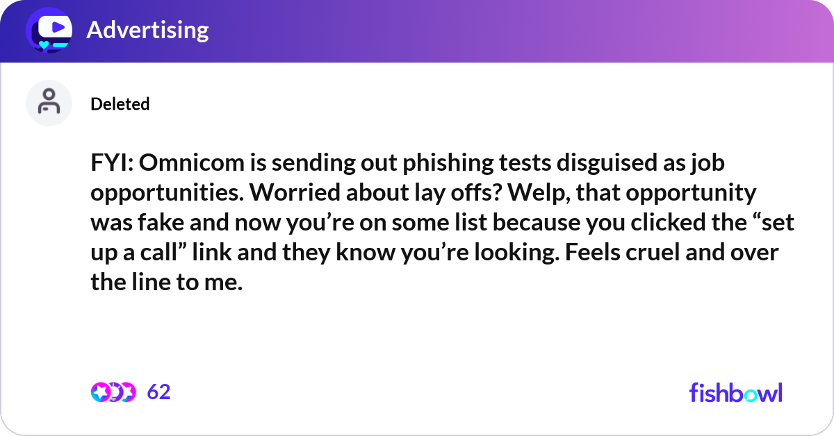 FYI: Omnicom is sending out phishing tests disguis... | Fishbowl