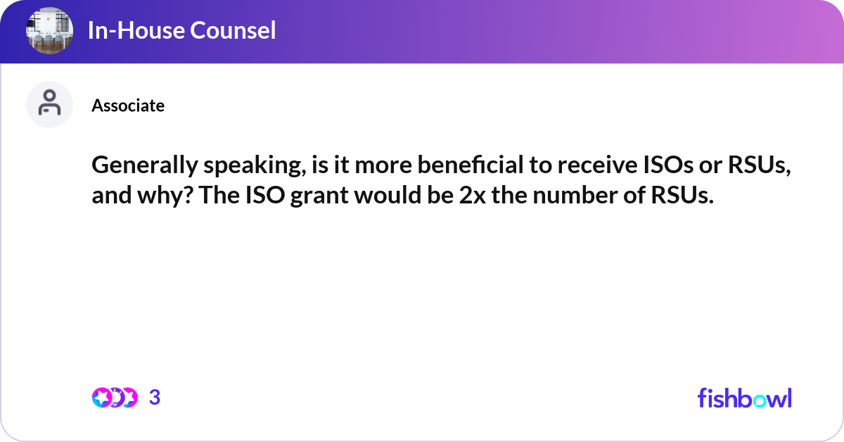 Generally speaking, is it more beneficial to recei... | Fishbowl