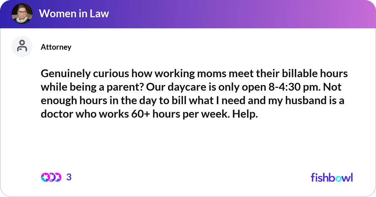 Genuinely curious how working moms meet their bill... | Fishbowl