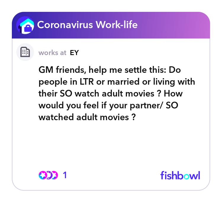 GM friends, help me settle this: Do people in LTR ... | Fishbowl