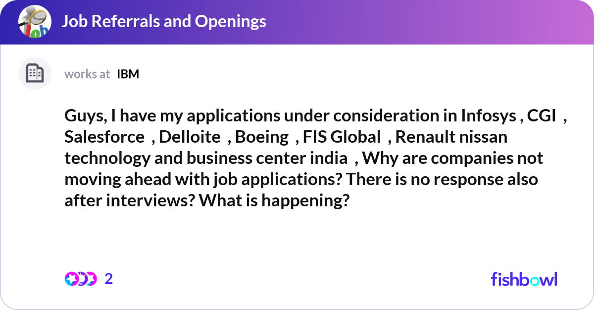 Guys, I have my applications under consideration i... | Fishbowl