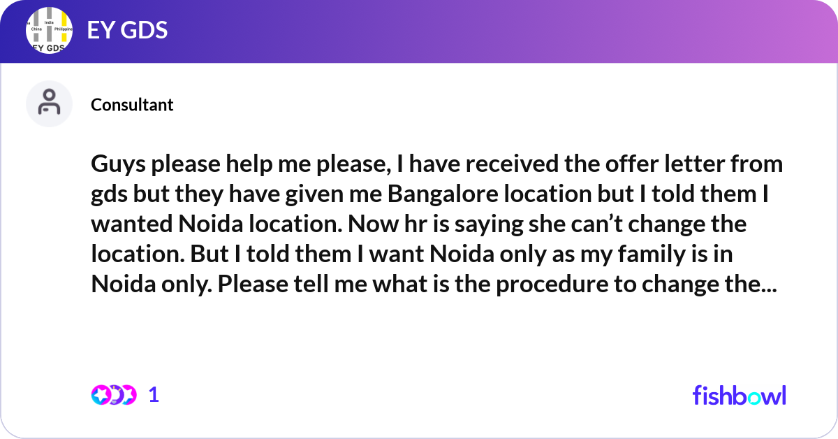 Guys please help me please, I have received the of... | Fishbowl