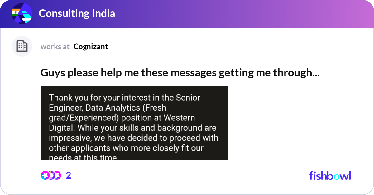 Guys please help me these messages getting me thro... | Fishbowl