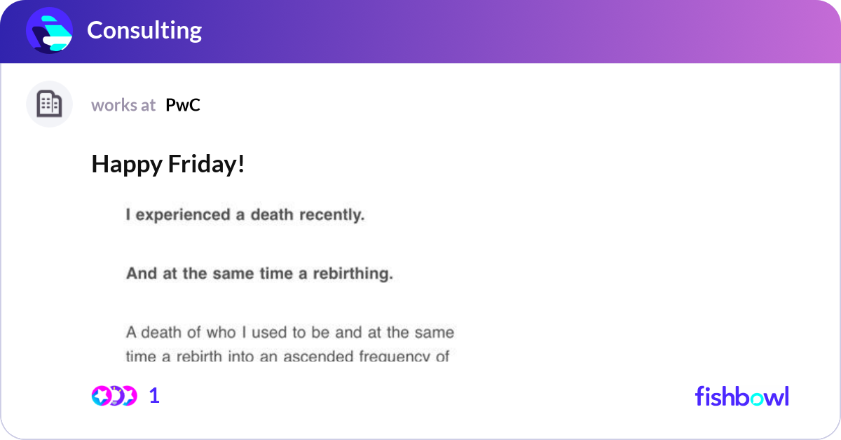 Happy Friday! | Fishbowl