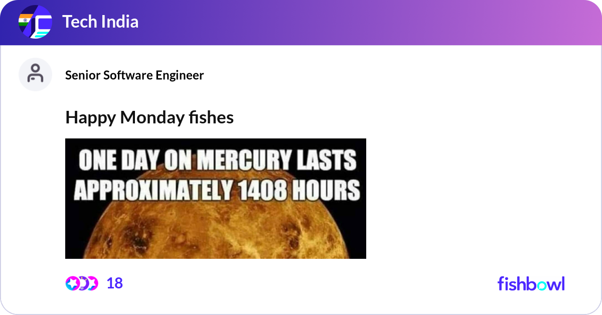 Happy Monday fishes | Fishbowl