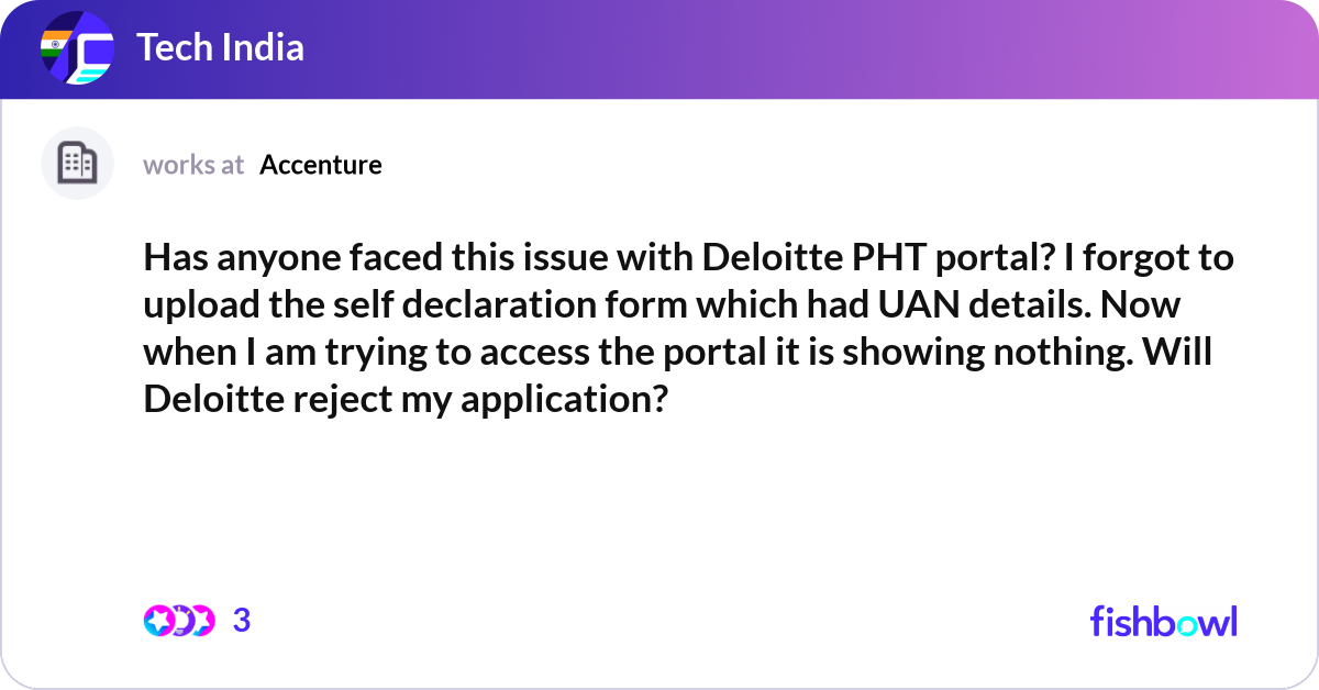 Has anyone faced this issue with Deloitte PHT port... | Fishbowl