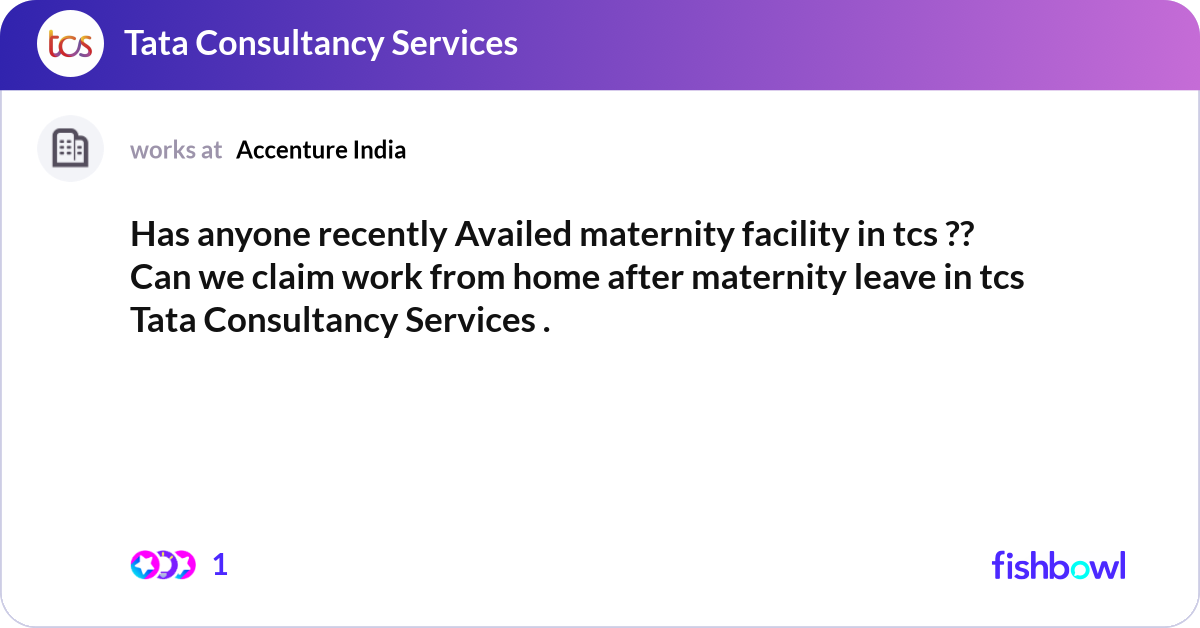 Has anyone recently Availed maternity facility in ... | Fishbowl