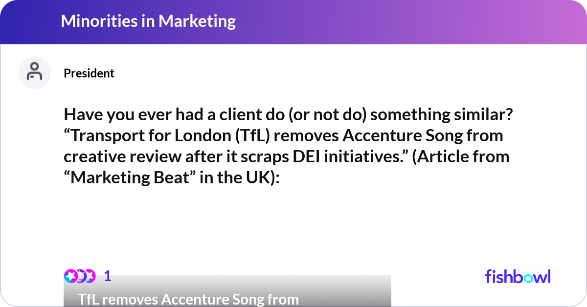 Have you ever had a client do (or not do) somethin... | Fishbowl