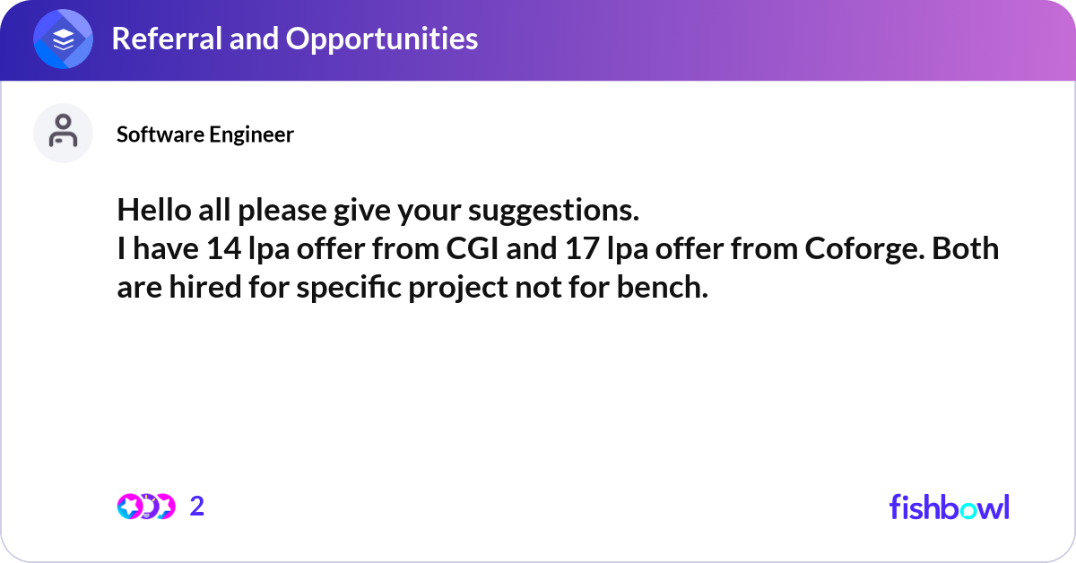 Hello all please give your suggestions. I have 14 ... | Fishbowl