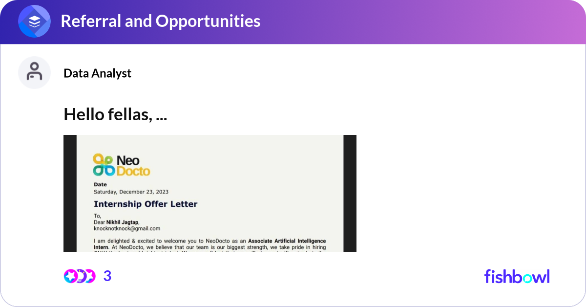 Hello fellas, Is this another new scam? I recieve... | Fishbowl