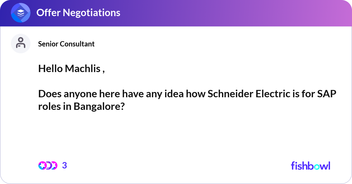 Hello Machlis , Does anyone here have any idea ho... | Fishbowl