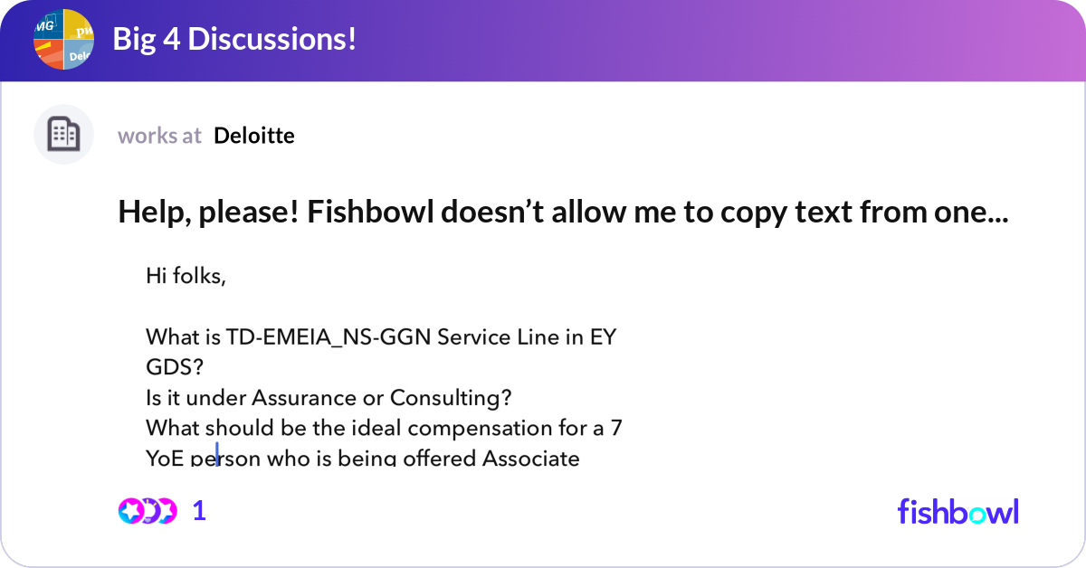 Help, please! Fishbowl doesn’t allow me to copy te... | Fishbowl