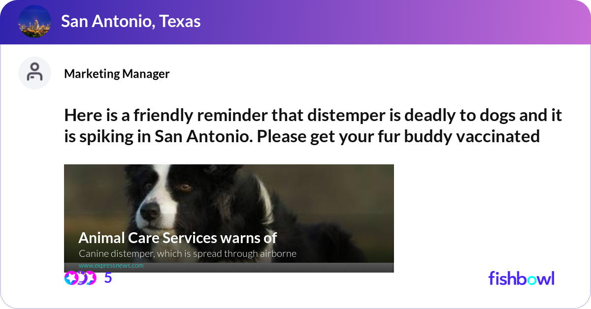 Here is a friendly reminder that distemper is dead... | Fishbowl