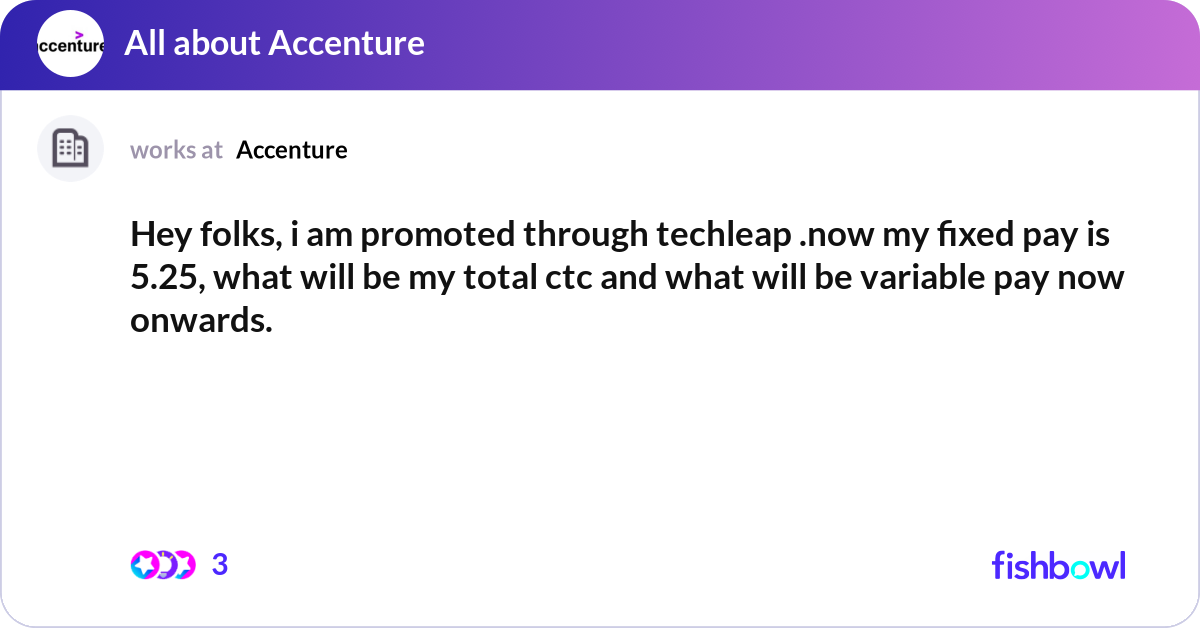 Hey folks, i am promoted through techleap .now my ... | Fishbowl