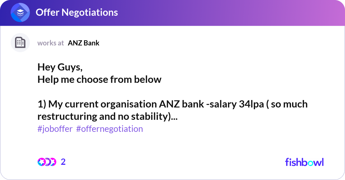 Hey Guys, Help me choose from below 1) My current... | Fishbowl