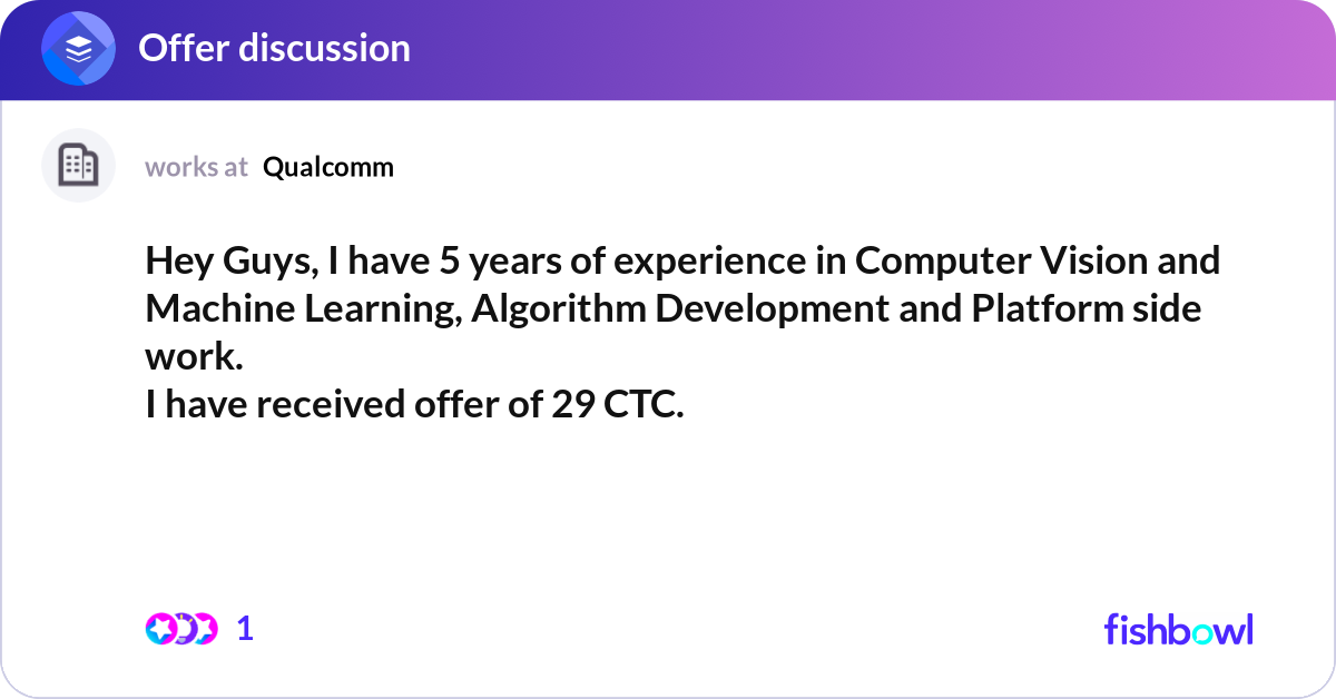 Hey Guys, I have 5 years of experience in Computer... | Fishbowl