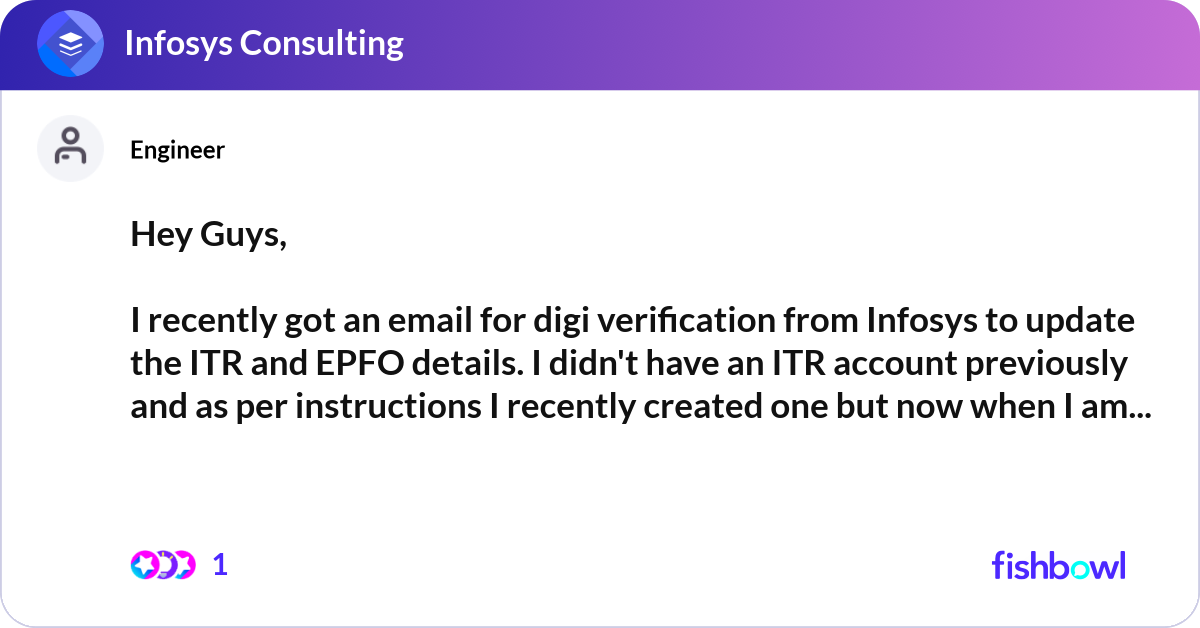 Hey Guys, I recently got an email for digi verifi... | Fishbowl