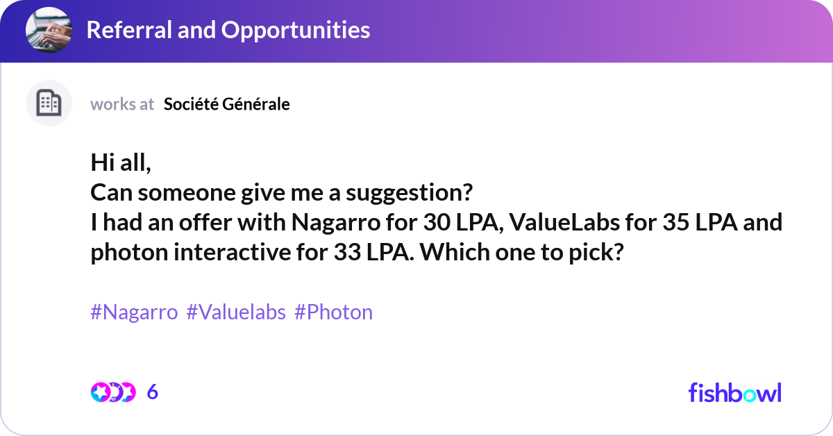 Hi all, Can someone give me a suggestion? I had an... | Fishbowl