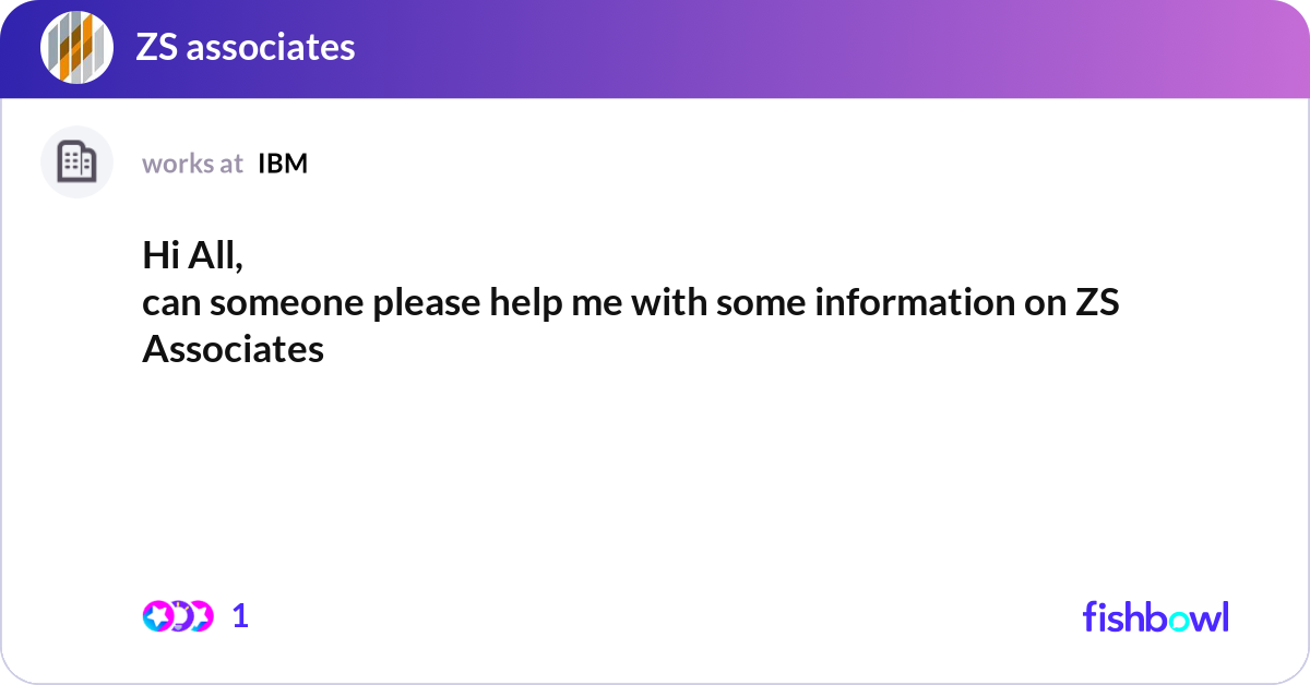 Hi All, can someone please help me with some infor... | Fishbowl