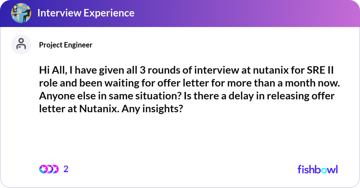 Hi All, I have given all 3 rounds of interview at ... | Fishbowl