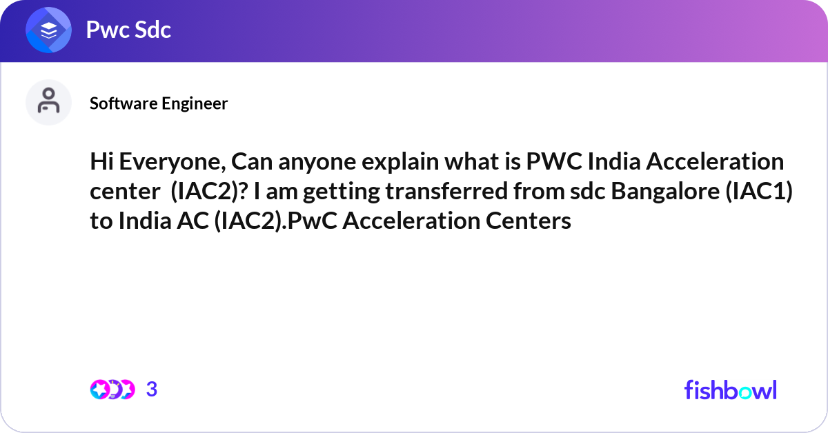 Hi Everyone, Can anyone explain what is PWC India ... | Fishbowl