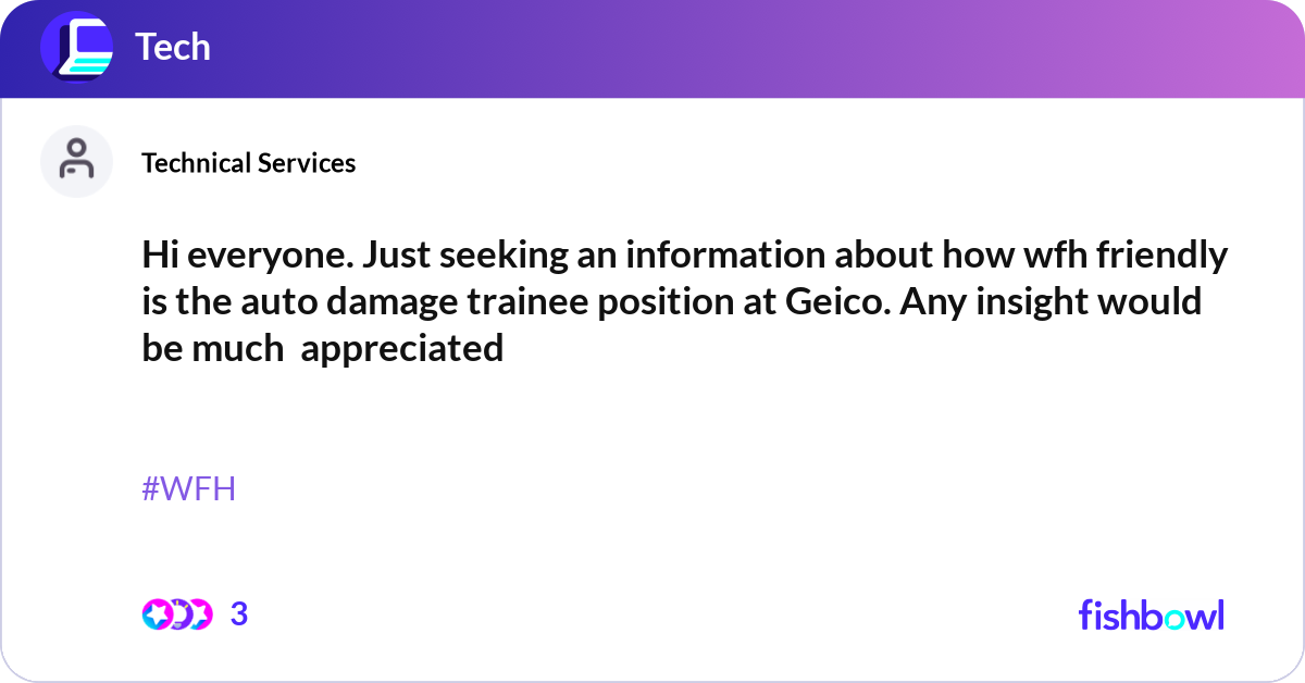 Hi everyone. Just seeking an information about how... | Fishbowl