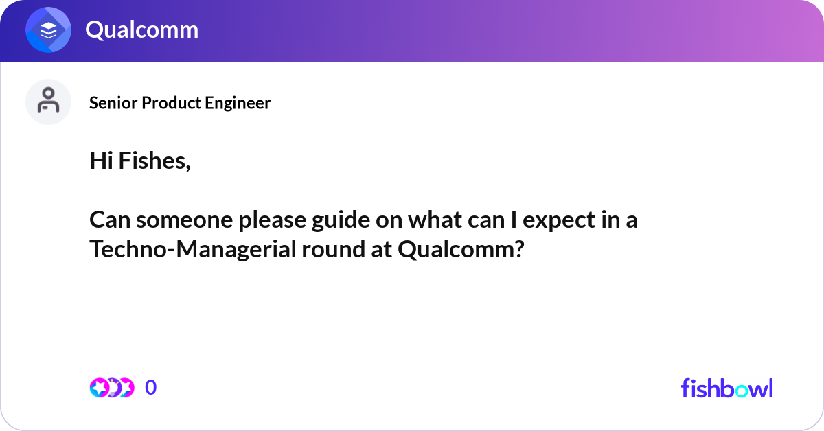 Hi Fishes, Can someone please guide on what can I... | Fishbowl