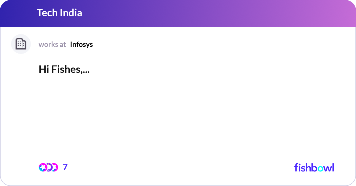 Hi Fishes, Need your help over here , how much wi... | Fishbowl