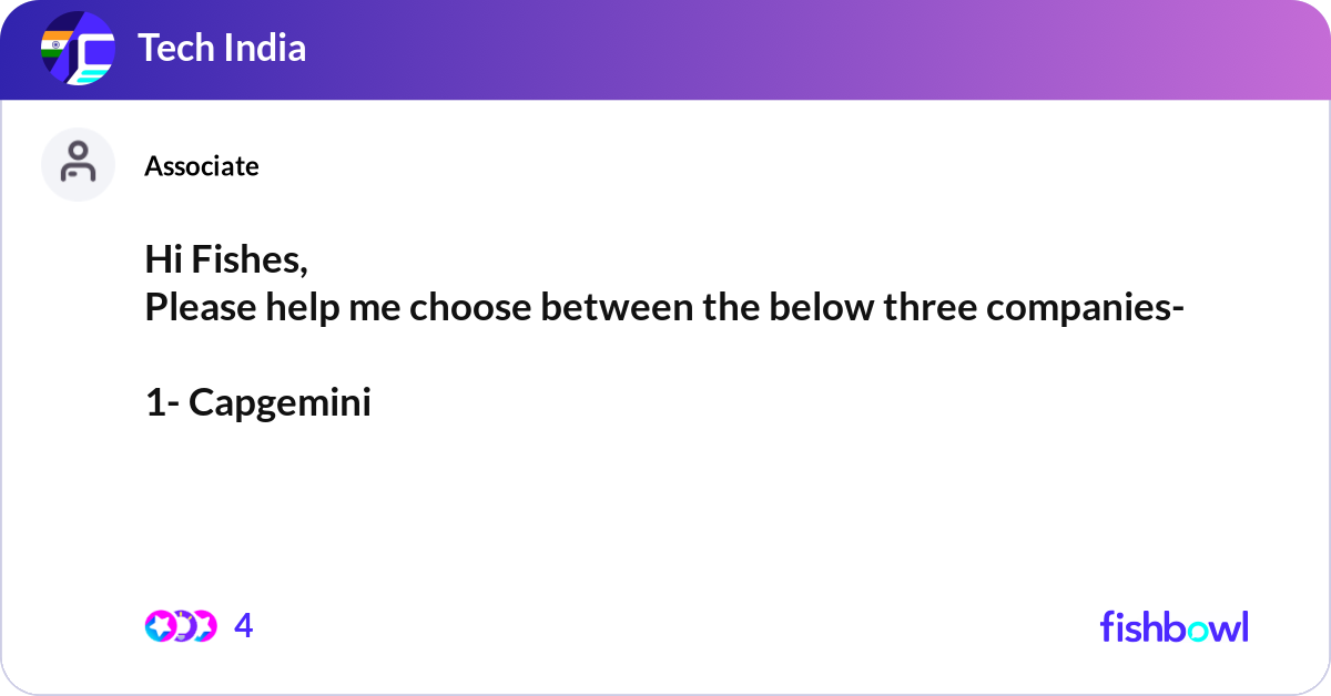 Hi Fishes, Please help me choose between the belo... | Fishbowl