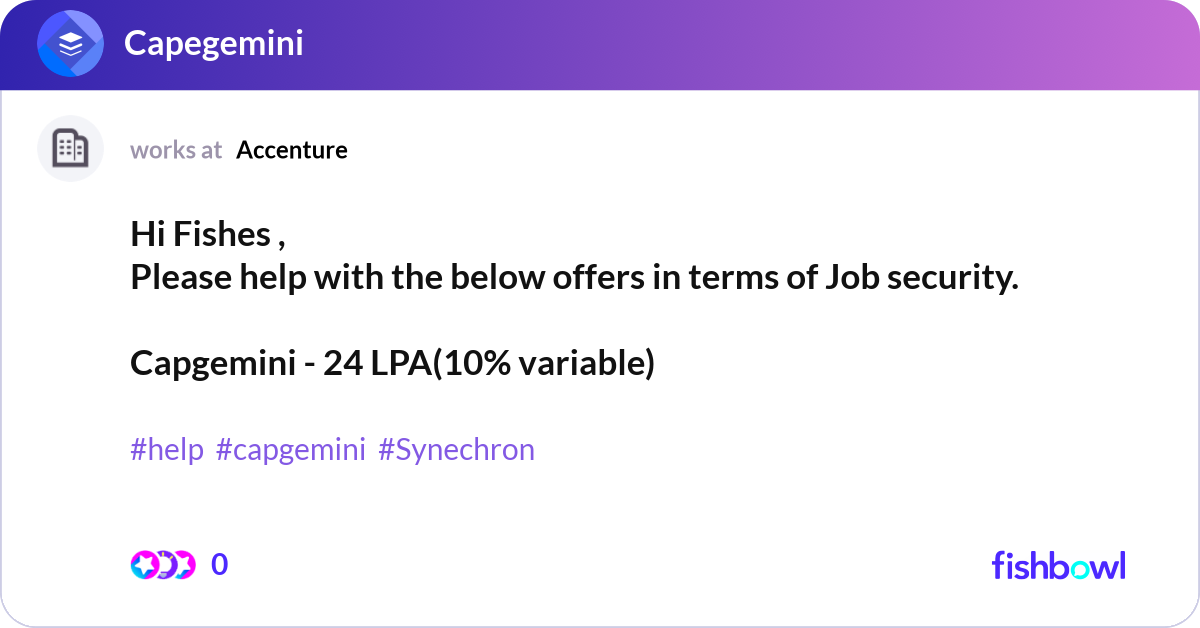 Hi Fishes , Please help with the below offers in t... | Fishbowl