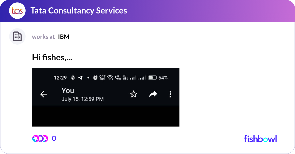 Hi fishes, This is my TCS breakout. Can anyone te... | Fishbowl