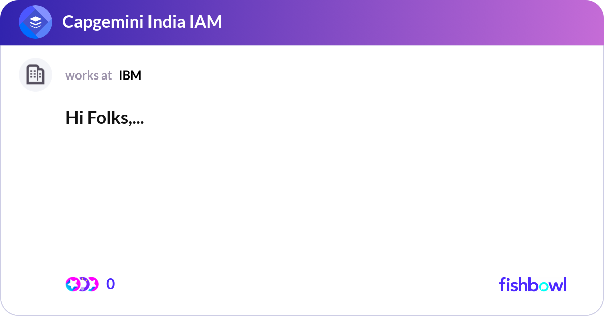 Hi Folks, I have received offer letter from CG. ... | Fishbowl