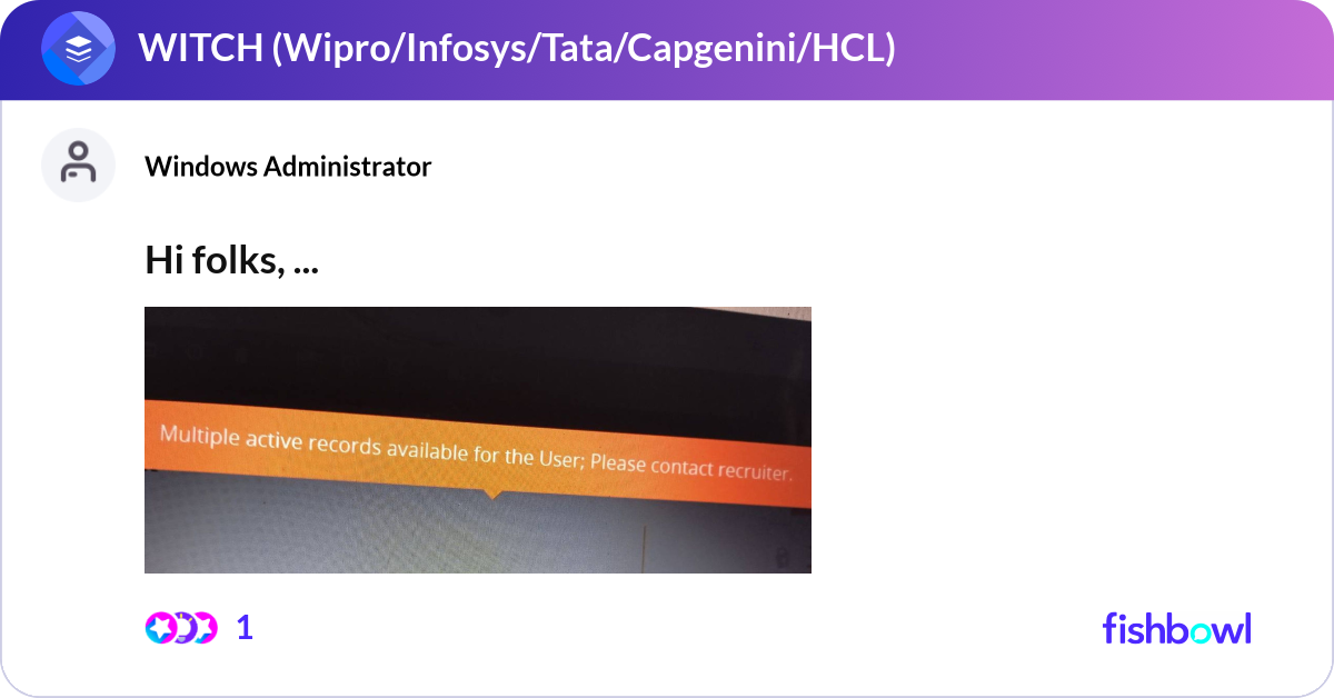 Hi folks, I received ionboard email today from H... | Fishbowl