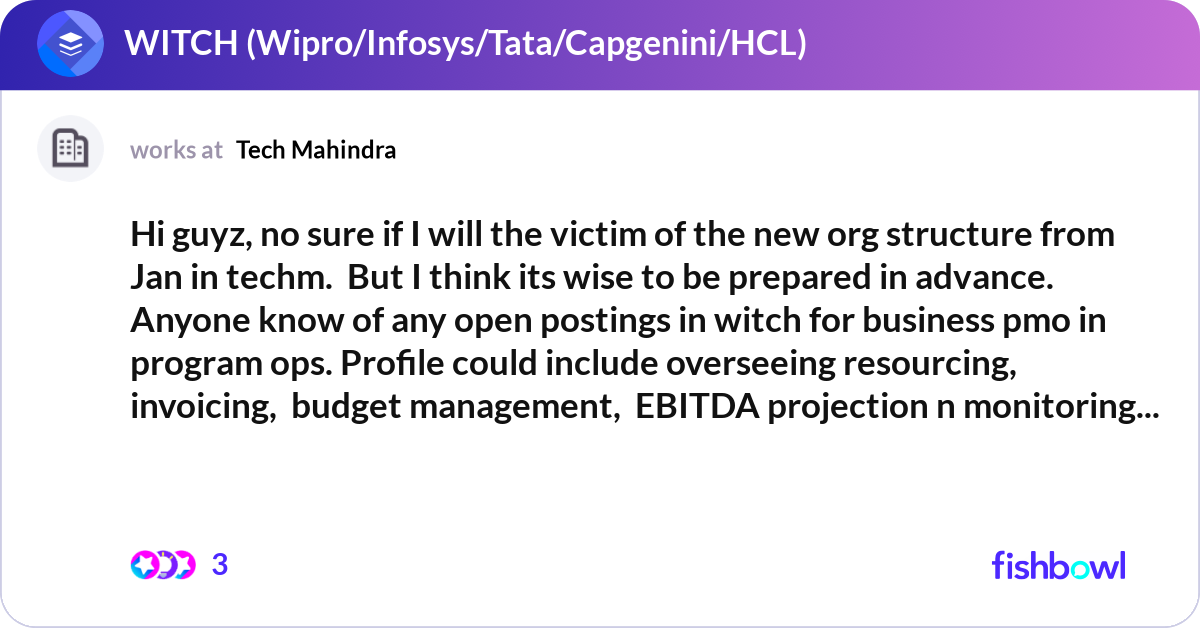 Hi guyz, no sure if I will the victim of the new o... | Fishbowl