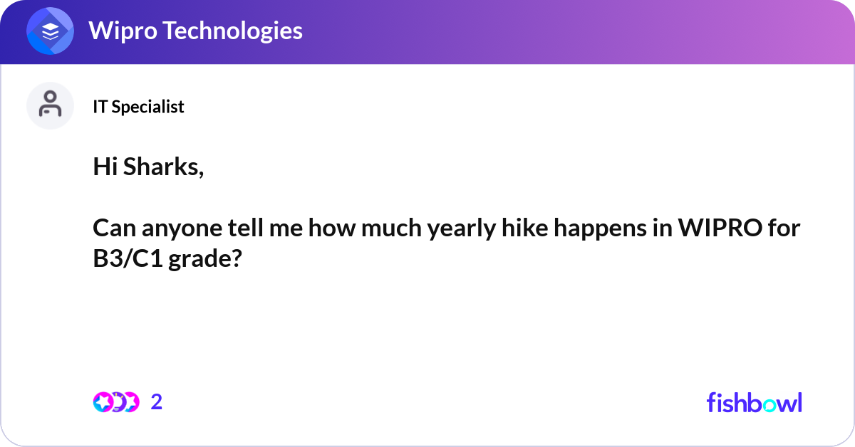 Hi Sharks, Can anyone tell me how much yearly hik... | Fishbowl