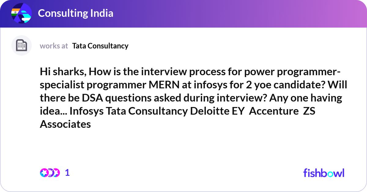 Hi sharks, How is the interview process for power ... | Fishbowl