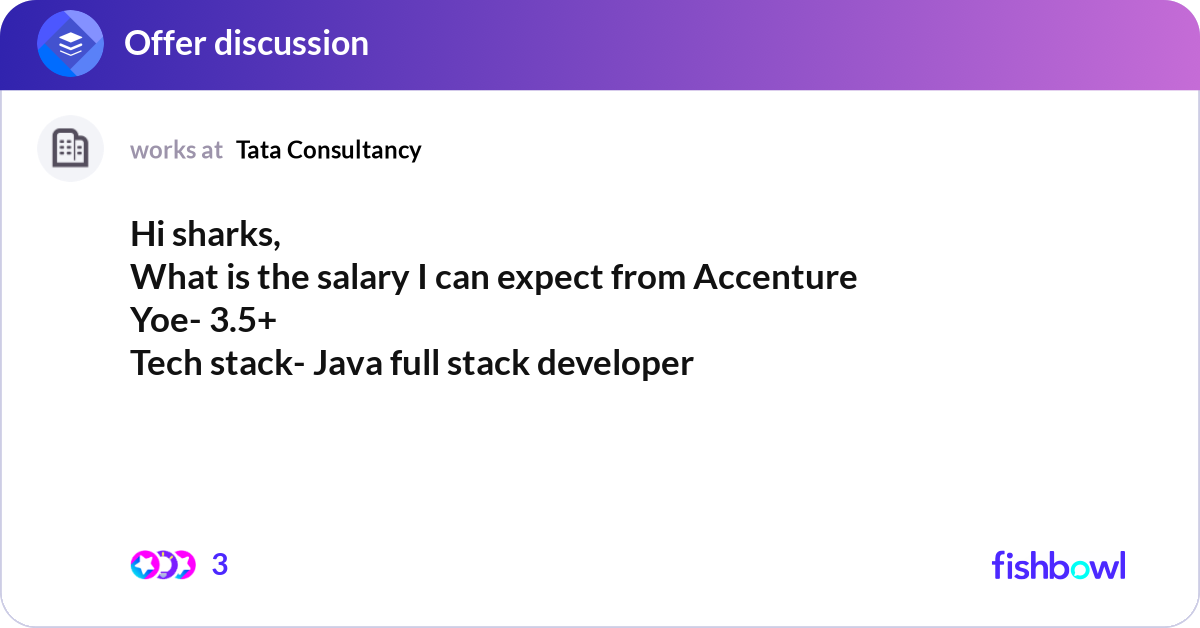 Hi sharks, What is the salary I can expect from A... | Fishbowl