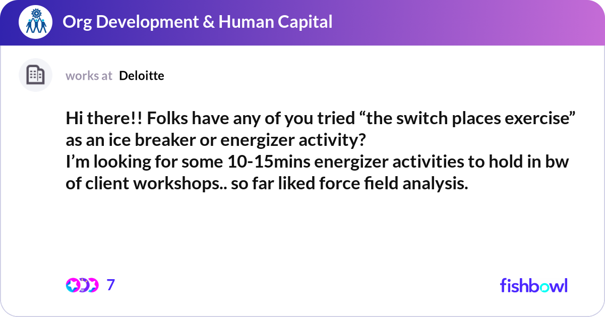 Hi there!! Folks have any of you tried “the switch... | Fishbowl