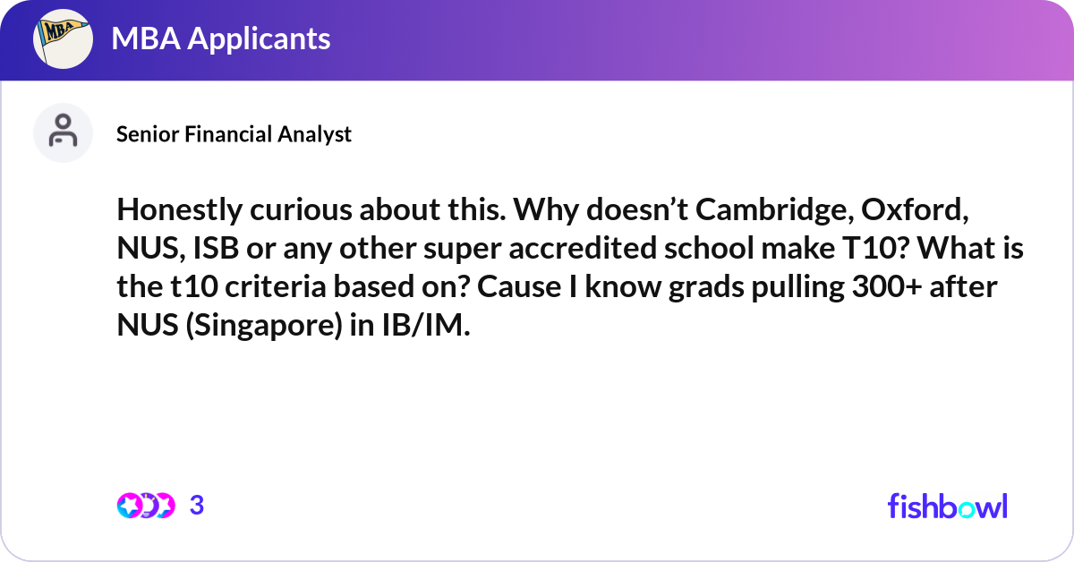 Honestly curious about this. Why doesn’t Cambridge... | Fishbowl
