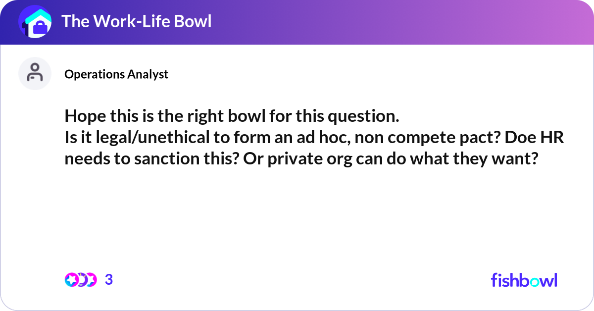 Hope this is the right bowl for this question. Is ... | Fishbowl