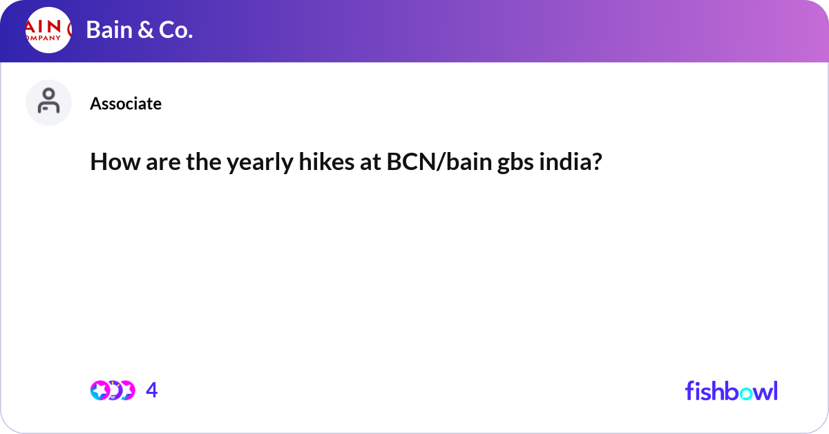 How are the yearly hikes at BCN/bain gbs india? | Fishbowl