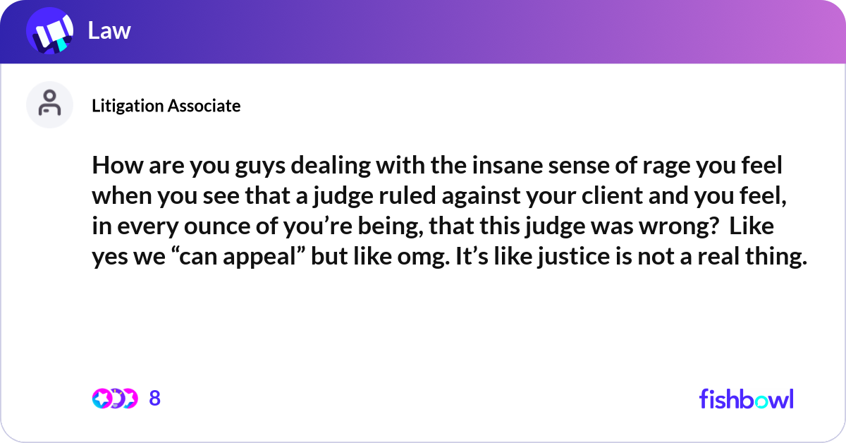 How are you guys dealing with the insane sense of ... | Fishbowl