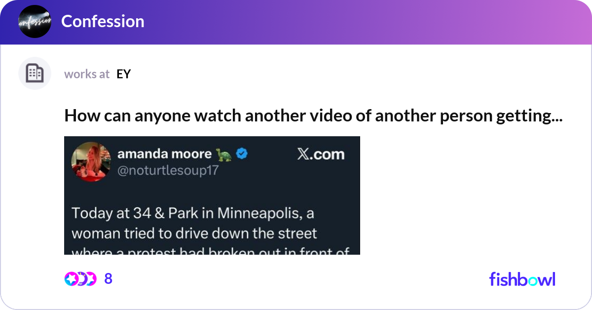 How can anyone watch another video of another pers... | Fishbowl