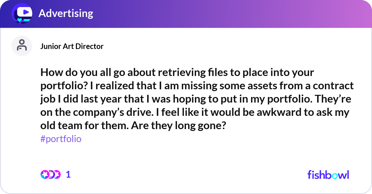 How do you all go about retrieving files to place ... | Fishbowl
